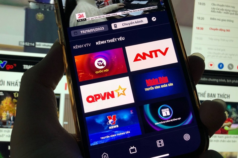 7 kênh truyền hình thiết yếu quốc gia được phát trên VTVgo